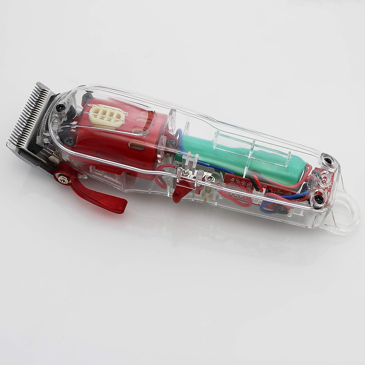 Anrom Hair Clipper Accessories DIY 3PCS, Dial Button, Switch, Motor Cover Replacement Parts for Wahl 5-Star Series Magic Clip Clipper # 8148, 8591 (Red)