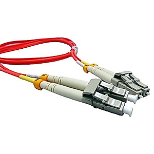 1 Meter Multimode Duplex Fiber Optic Cable (62.5/125) - LC to LC - Orange