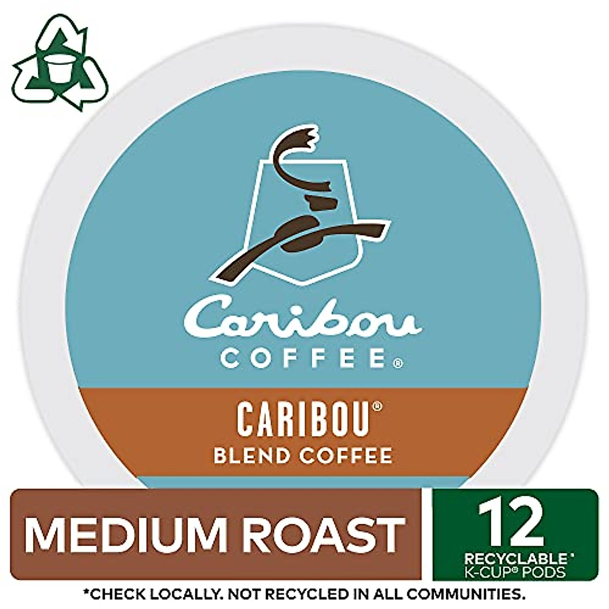 Caribou Coffee Caribou Blend Keurig K-Cups Coffee, 12 Count