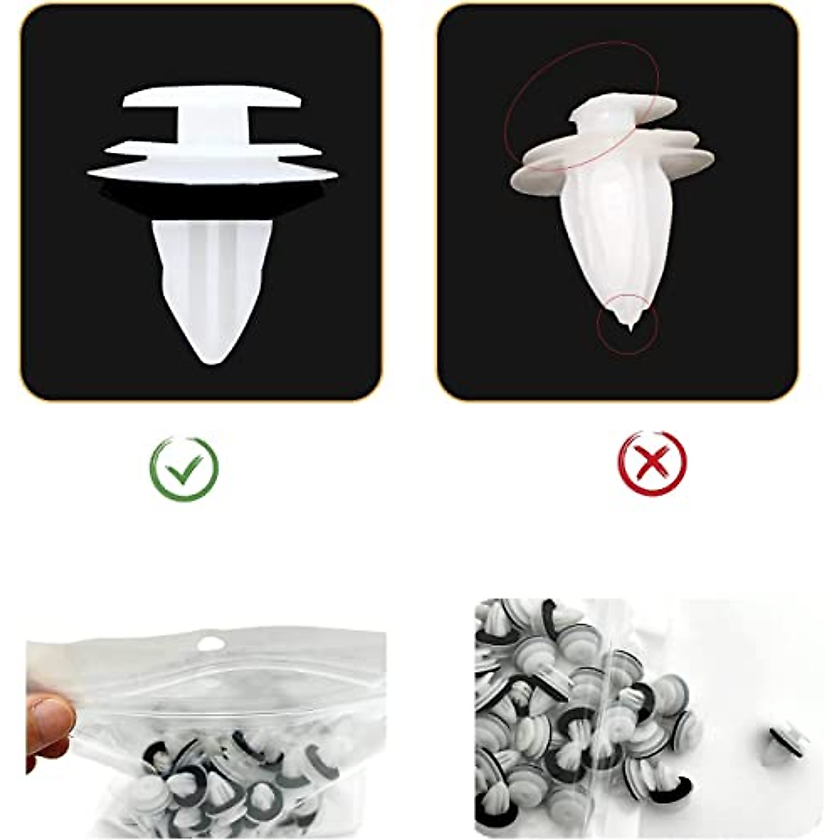 20PCS Door Trim Panel Retainers Clips Compatible with Toyota, Lexus, Camry, High Lander, RAV4, FJ Cruiser, 4-Runner ES 350, GX 470, is 250, is 350, is F, LS 460 & LS 600HL 90467-A0005