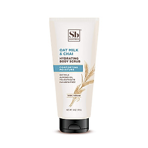 Soapbox Gentle Exfoliating Body Scrub ? Oat Milk & Chai ? 6oz ? Moisturizing Body Scrub for Visibly Smoother Skin with Coconut Oil and Oat Milk