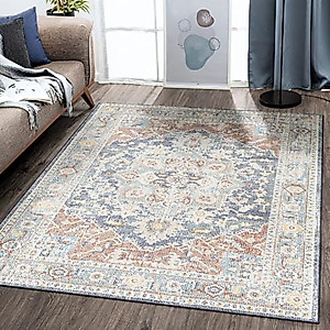 LUXE WEAVERS Pastel Floral Pattern Multi 8x10 Area Rug