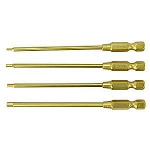 Apex RC Products 1.5, 2, 2.5 & 3mm Titanium Quick Change Allen Key Set #2739