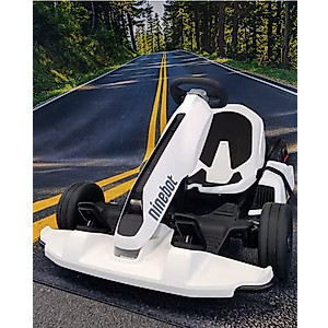 stio GoKart Kit Front Wing Compatible with Ninebot by Segway Go Kart Kit Refit Smart Scooter Parts Front Bumper Plastic Protection Replacements GoKart Original Accessories (White)
