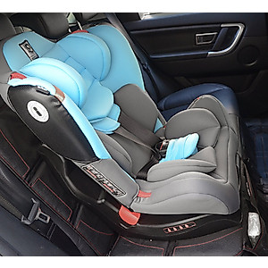 FLR 2 Pcs Car Seat Protector Black Waterproof Universal Foldable Car Seat Cover Protector Dog Mat with Thickest Padding for Child & Baby Cars Seats