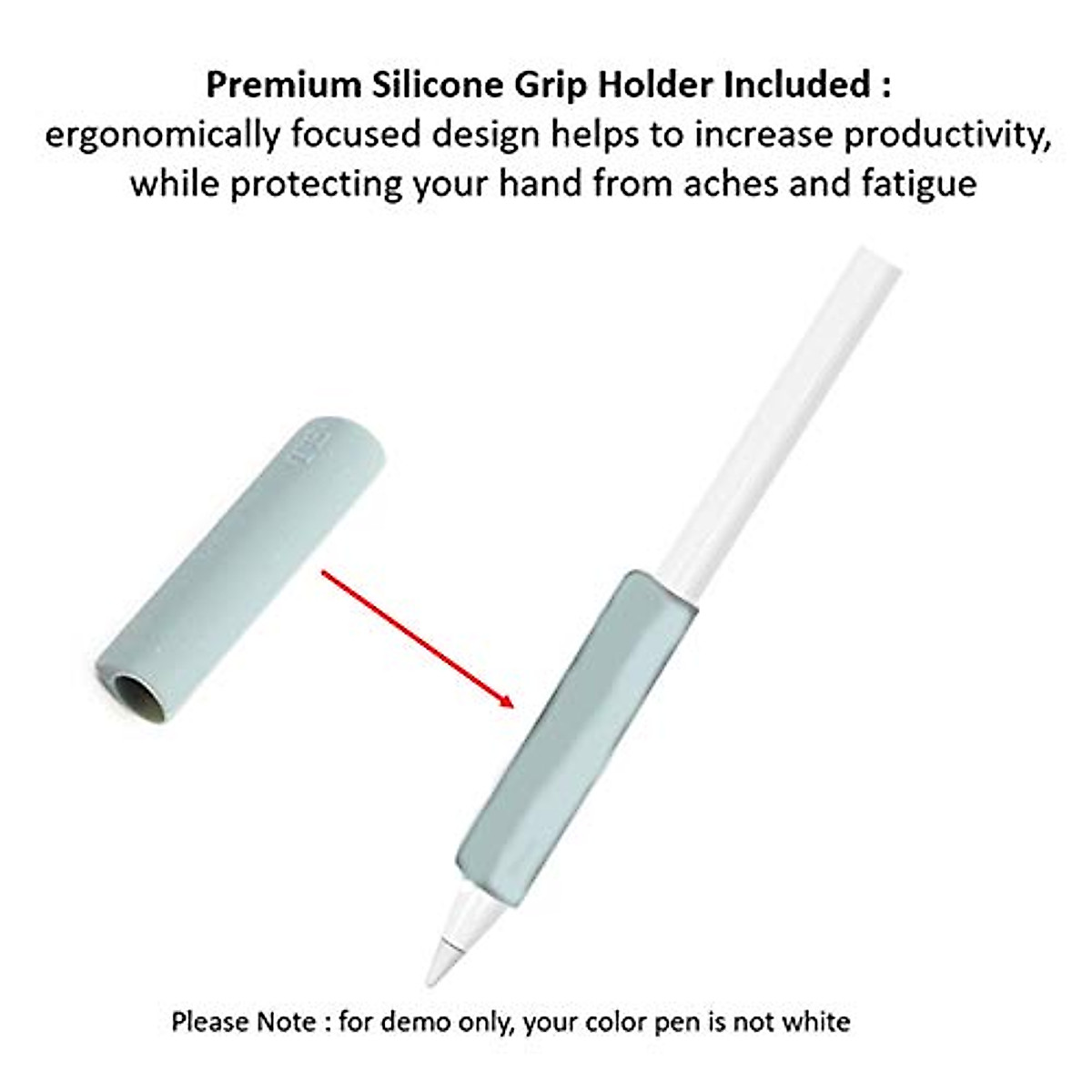 Stylus Pen Pencil 1st Generation Gen Replacement for Apple iPad Pro 1st iPad 1st 2nd 3rd 4th 5th iPad Mini 1 2 3 4 iPad Air 1st 2nd iOS Android Capacitive Tablet Touch Screen+Free Holder (Black)