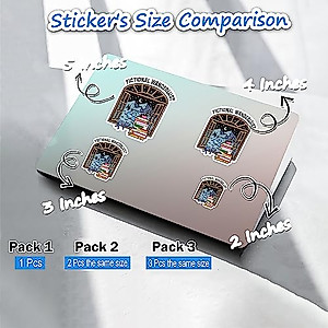 Akira Fictional Wanderlust Sticker, Book Lover Sticker, Reading Sticker, Bookish Sticker, Cute Sticker, Water Assitant Die-Cut Vinyl Funny Decals for Laptop, Phone, Water Bottles, Kindle Sticker