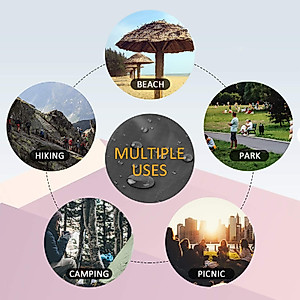 Waterproof Camping Tarp Outdoor Tent Accessories Survival Gear Perfect Hammock Shelter for Hiking Camping 10x12 ft Gray