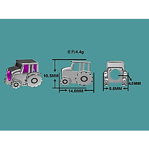 Bolenvi Farm Tractor wboy Farmer 925 erling Silver Pendant Charm Bead For Pandora & Similar Charm Bracelets or Necklaces