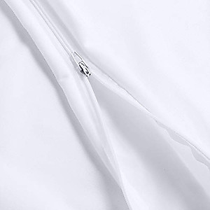 Utopia Bedding Waterproof Pillow Protector Zippered (4 Pack) Queen – Bed Bug Proof Pillow Encasement 20 x 28 Inches