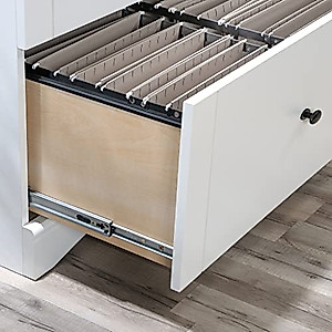 Sauder Miscellaneous Office Lateral File, L: 32.05" x W: 21.97" x H: 29.012", Soft White Finish