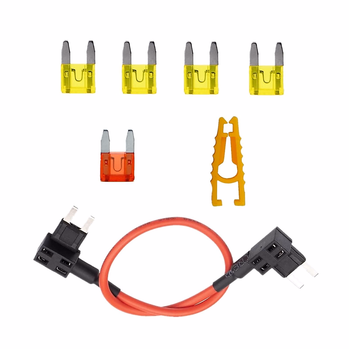 TIPM Bypass Cable, Fuse Adapter Fuse Holder,Repair Fuel Pump Relay Bypass Cable Compatible with Dodge Ram 1500 2500 3500 Jeep Chrysler VW 2007-2016, 14AWG Wire/20AMPs Replace CBWPR091AA