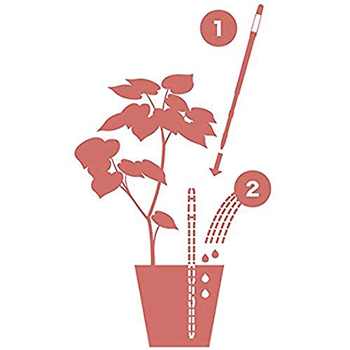 IPPINKA Sustee Aquameter, Set of 4, Plant Soil Moisture Sensor (Green, Medium)