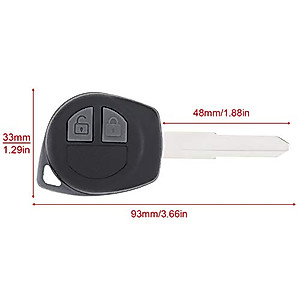 2 Buttons Keyless Uncut Flip Remote Key Fob with ID46 Chip for Suzuki Swift SX4 Alto JIMNY Vitara IGNIS Splash 2007-2013 433MHz