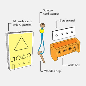 HABA Logic! CASE Starter Set - Brain Building Puzzles for Ages 6+