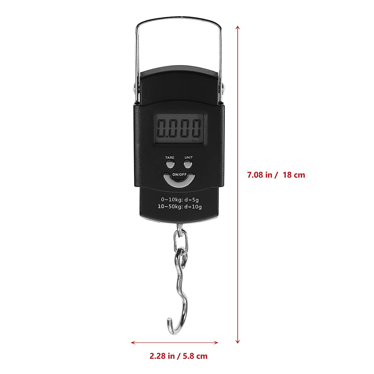 Spring Balance Digital Small Scales Small Weight Scale Hook Scale Home Supplies Home Electronic Scale Kitchen Weight Scale Hanging Scale Fishing Weight Scale Hand Scale Fish Scale