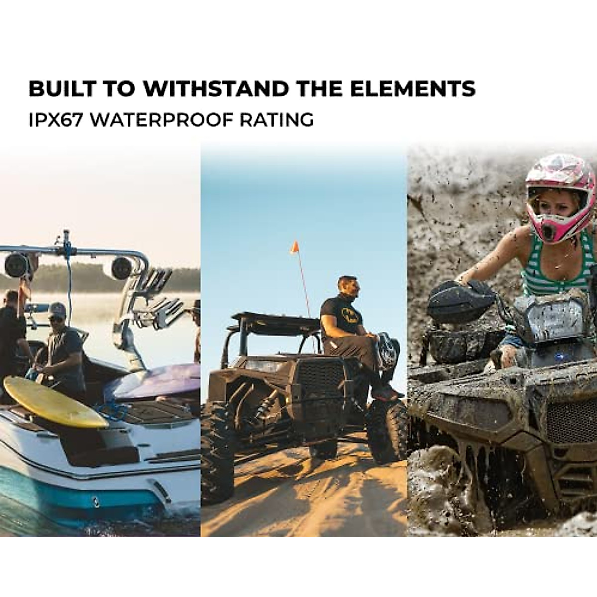 NVX MVPA2 600W Total RMS 2-Channel Bridgeable Marine-V Series Micro Class D Compact Marine/Powersports/Motorcycle Amplifier | IPX67 Waterproof Rating