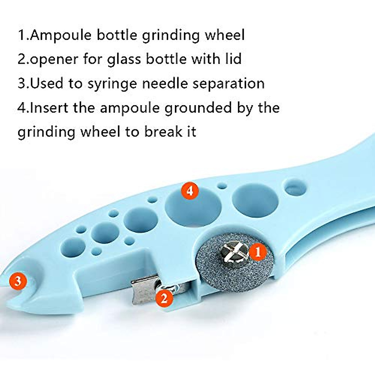 Multifunctional Ampoule Opener| with Replaceable Grinding Wheel, Suitable for Home Daily or Medical Use, Cut The Ampoule or Medical Glass, Good Partner for Ampoule (Yellow)