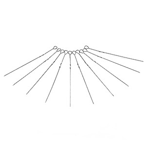 RvSky Garden kit Barbecue Skewer Flat Long Reusable Stainless Steel Kebab Sticks for Meat Vegetable Grilling 10pcs