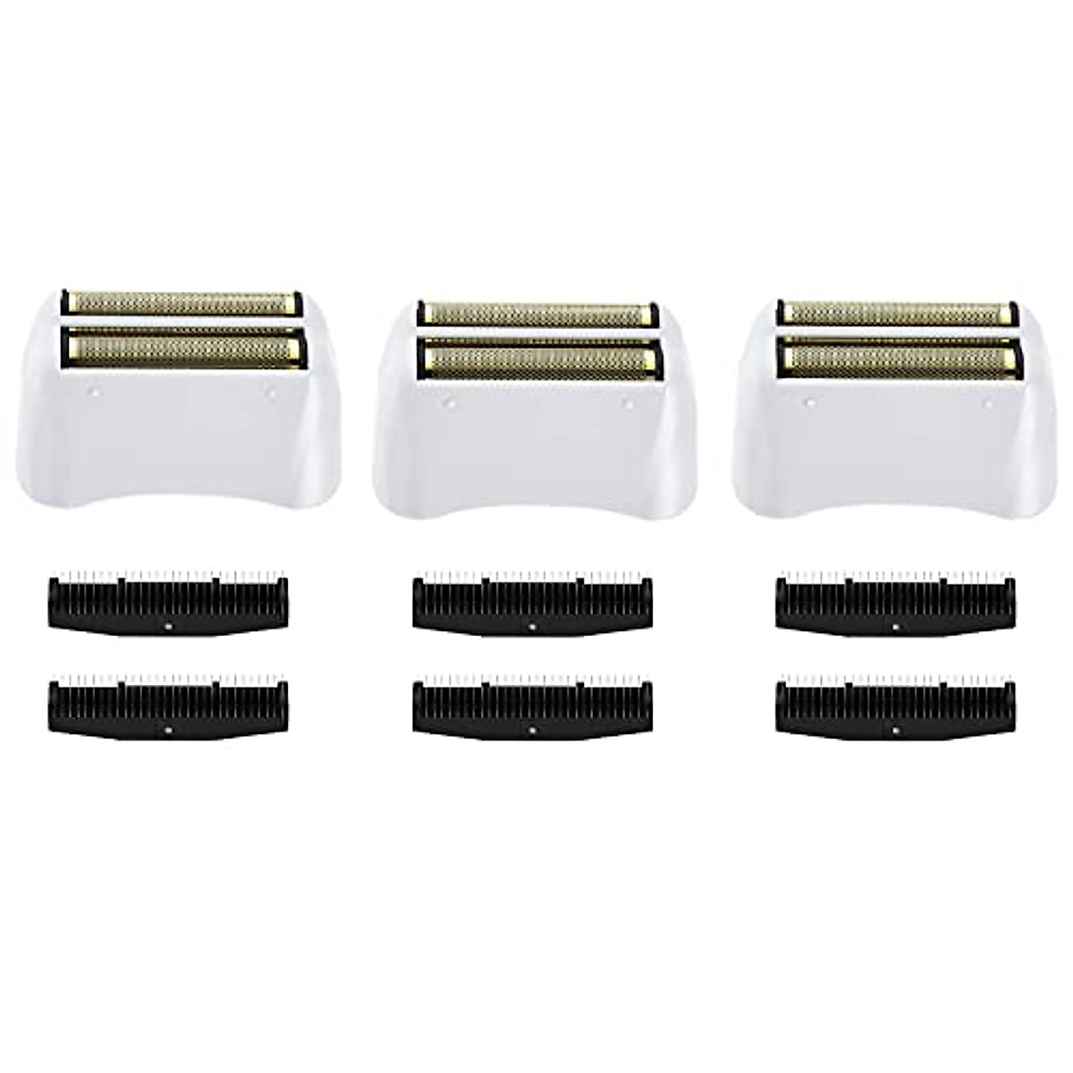 3 Pack Shaver Replacement Foil and Cutters compatible with"andis #17150 shaver foil replacement" Golden