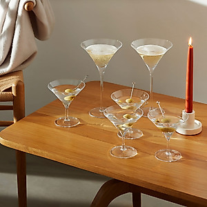 LSA International Bar Martini Glass 6 fl oz Clear x 4, H4.75in
