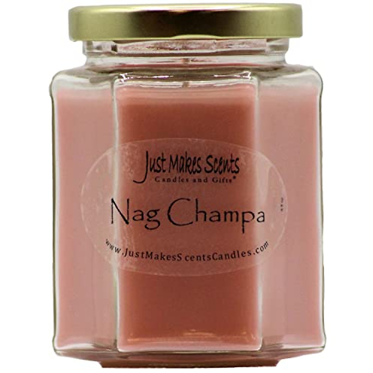 Nag Champa Scented Blended Soy Candle | Soothing Nag Champa Fragrance | Hand Poured in The USA by Just Makes Scents