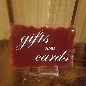 4 Pcs Clear Acrylic Place Card Holders,Clear Acrylic Base Wedding Signs Clear Table Number Holders for Wedding Party Events Decoration(2.8 x 2 x 0.4 Inch)