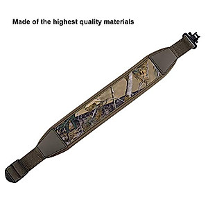 BOOSTEADY Gun Sling with Swivels, Two Point Shotgun Sling, Metal Length Adjuster,Non-Slip Backing Shoulder Pad, Durable Nylon Gun Strap