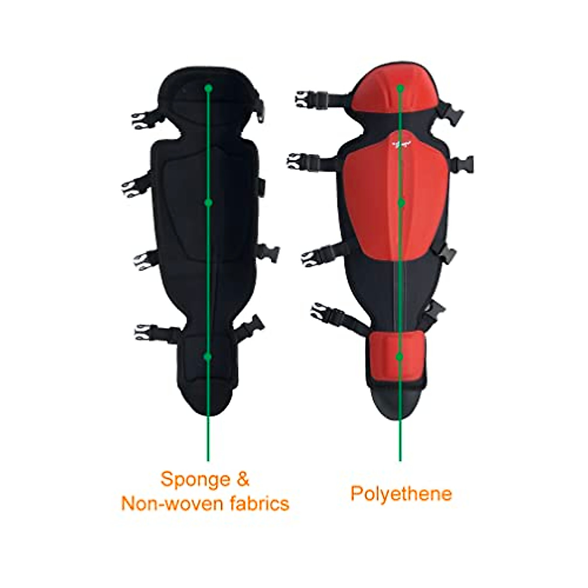 Shinegro Protective Shin Guard Brush Gaiter with Comfortable Sponge Cushion for Trimming Weed Eating Mowing