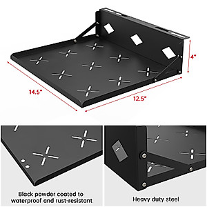 Griddle Side Shelf for Blackstone 17"/22"/28"Griddle, Heavy Duty Grill Side Shelf Griddle Accessories,Griddle Caddy,Black
