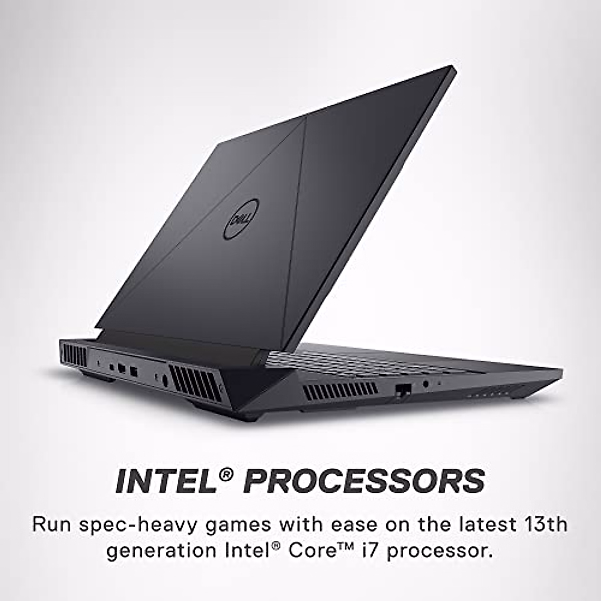 Dell G15 5530 Gaming Laptop - 15.6-inch FHD (1920x1080) 165Hz Display, Core i7-13650HX, 16GB DDR5 RAM, 512GB SSD, NVIDIA GeForce RTX 4050, Intel Wi-Fi 6, Windows 11 Home - Dark Shadow Gray,Black