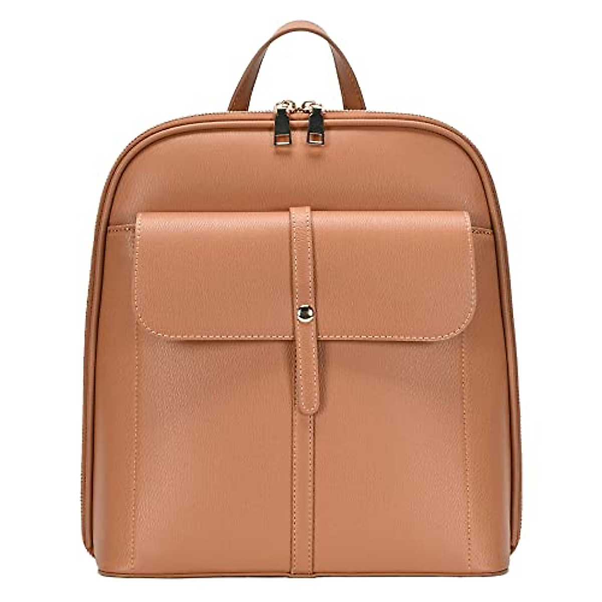 Miztique The Chloe Backpack Purse for Women, Sleek Shoulder Bag, Soft Vegan Leather - Tan