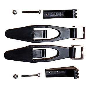 Kenworth Peterbilt Hood Latch assembly kit/set L56-0001 -comes with polished stainless steel brackets