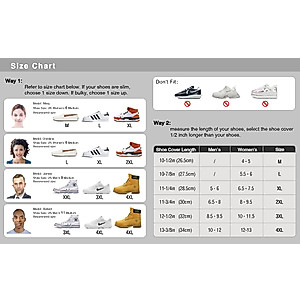 ARUNNERS Rain Cover for Shoes (White, 3XL)