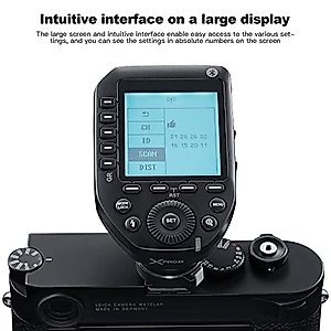 Godox XProII-N TTL Wireless Flash Trigger Transmitter Compatible for Nikon Cameras,2.4G 1/8000s HSS,Bluetooth Connection,New Hotshoe Locking,16 Groups and 32 Channels