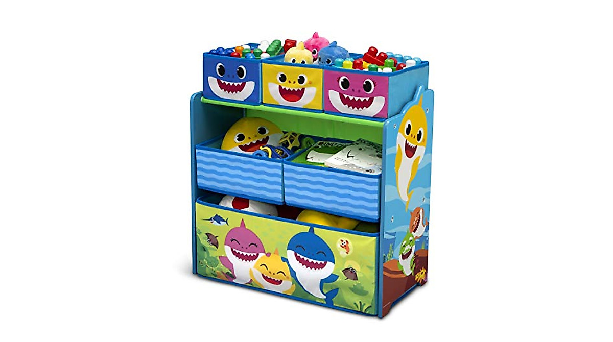 Delta Baby Shark Chair Desk & Toy Organizer for Kids