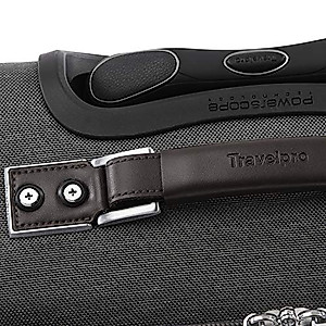 Travelpro Platinum Elite Underseat Spinner Tote Bag with USB Port, Vintage Grey, 16-Inch