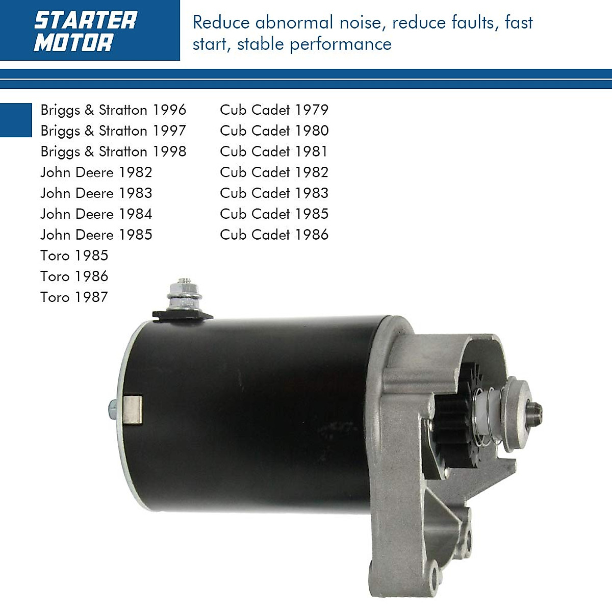 Starter Motor Fit for V Twin 14HP 16HP 18HP with Replace OE Part # 393017 394674 394808 497596 399928 495100 498148
