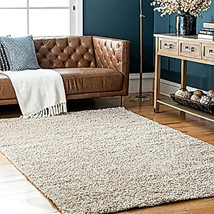 nuLOOM Wowshag Area Rug, 6' 7" x 9', Beige