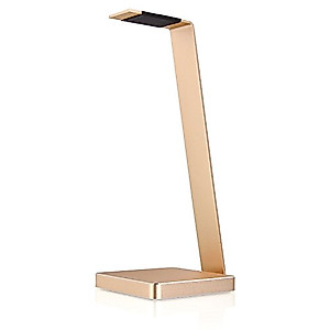 LUXA2 E-One Gold Solid-Metal Aluminum Universal Gaming Headphone Stand/Hanger/Holder for Headsets Display HO-HDP-ALE1GD-00