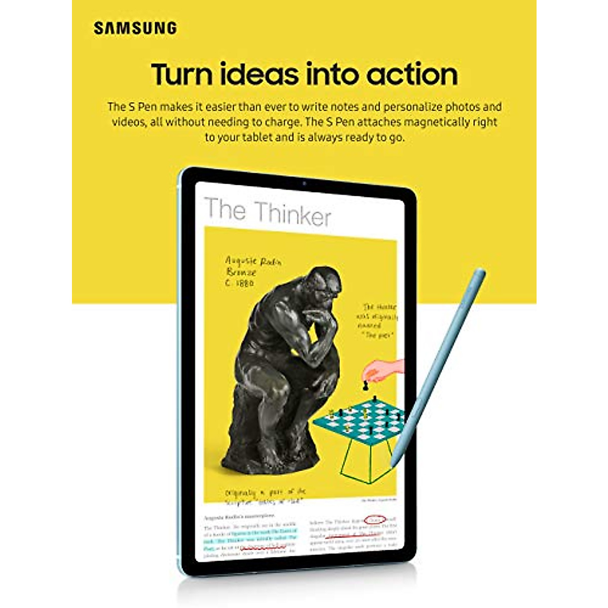 SAMSUNG Tab S6 Lite S Pen - Angora Blue - EJ-PP610BLEGUJ