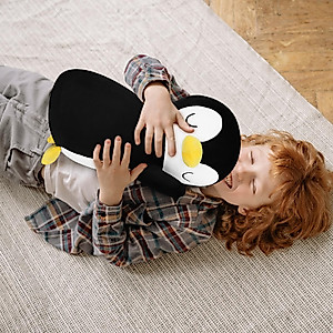 Achwishap Penguin Plush,Soft Penguin Stuffed Animal Plush Toys,Cute Plushies Stuffed Penguin,Kawaii Plush Penguin Pillow,Black Penguin Body Pillow Gifts for Kids Adults Birthday(Penguin,14”)