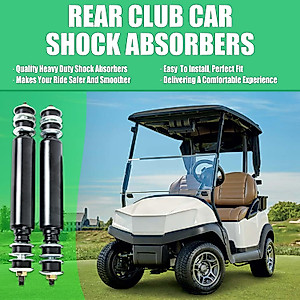 RANSOTO Replace 1014236 1014235 Golf Cart Front and Rear Shocks Absorbers Compatible with Club Car DS 1981-2011 Electric Gas G&E 2004-Up Precedent