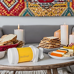 ActSimpl Butter Slicer Cutter, Easy to Cut Cold Butter stick straight from the freezer and spread butter quickly onto your food, Butter dispenser with lid for fridge to keep your butter fresh longer