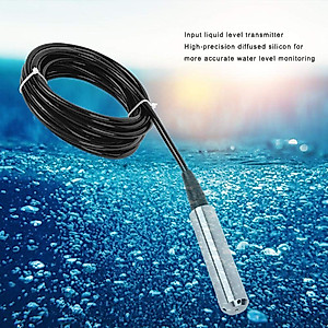 4-20mA Liquid Level Sensor，12-32VDC Output Liquid Level Detector,Liquid Level Transmitter,for Water, Oil, etc(Measuring Range:0-2m)
