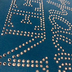 Rhinestone Flock Rhinestone Template Stencil for Hotfix Rhinestones Magic Flock Plus Rhinestone Flock 12"x8" 3 Sheets with 3 Sheets Hotfix Rhinestone Tape