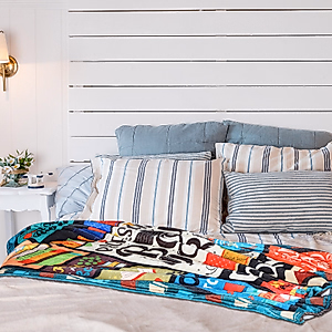 HunnmingRe 3 Pcs Book Lovers Gifts Set, Bookish Gifts for Librarian Readers, Includes 60"x 50" Throw Blankets Greeting Card Box, Book Club Gifts for Women Bookworm on Birthday Christmas