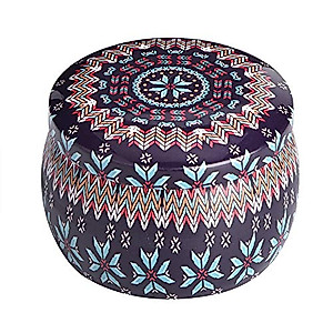 Tinplate Storage Box, Tinplate Storage Box Metal Canister Home Kitchen Box for for Dry Storage Spices, Camping, Party Favors, and Sweets Gifts(E)