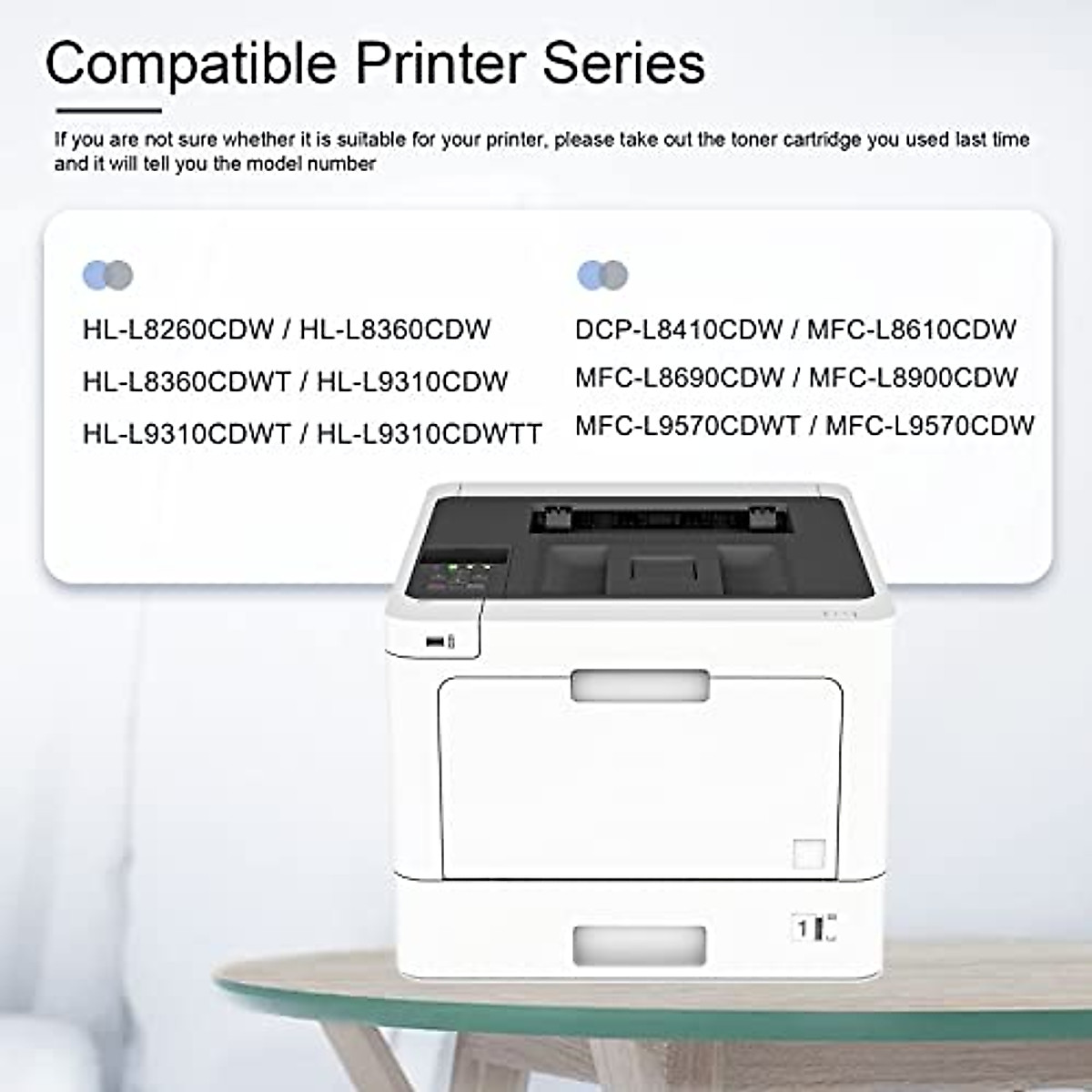MITOCOLOR Compatible TN433 TN-433C Toner Cartridge 1-Pack TN433C Cyan Toner High Yield Replacement for Brother MFC-L8610CDW HL-L8260CDW HL-L9310CDW MFC-L9570CDW MFC-L8900CDW Printer