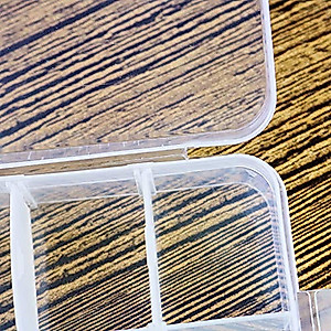 Magik 2-4 Pack Plastic Storage Case Box Jewelry Earring DIY Making Tool Containers 10 Grids Removable Dividers (2 Pack, 10 Grid Orange)